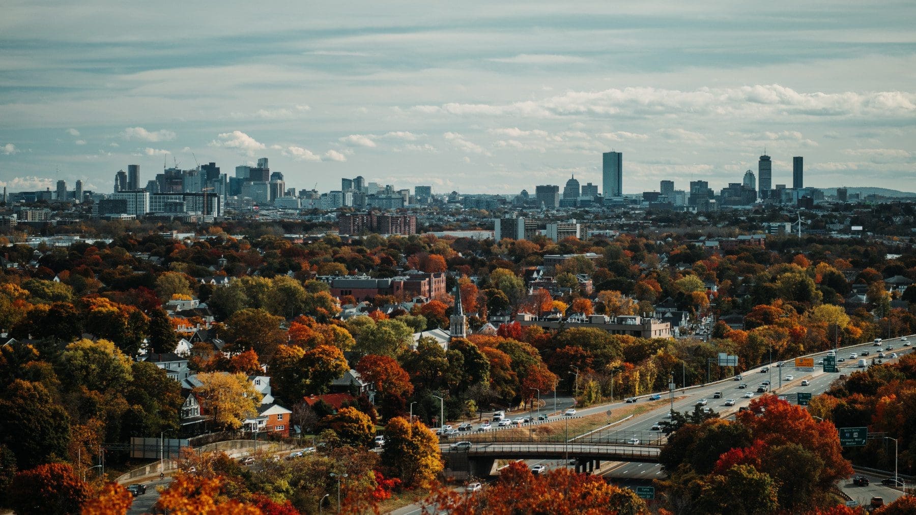 Fall Foliage on the Scenic Train Ride to Boston - Travel Begins at 40